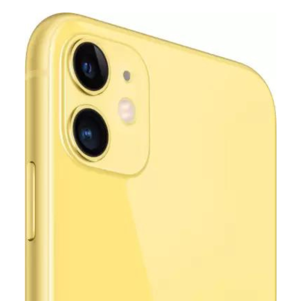 Apple iPhone 11 (MHDL3HN/A) Yellow, 4GB RAM, 128GB, A13 Bionic, 6.1 ...