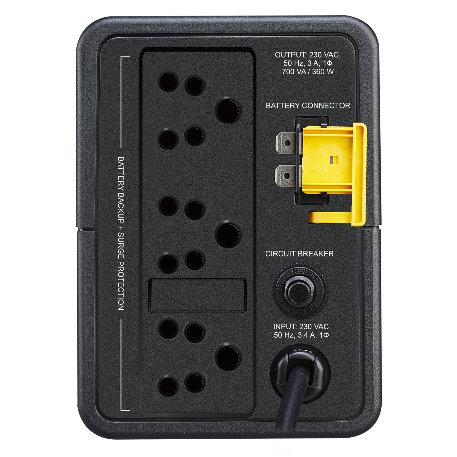 APC Easy UPS BVX 700VA, 230V, AVR, India Sockets